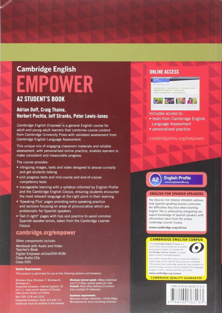 Cambridge English Empower A2 Student s Book Academia Mary Tenerife Cambridge English Empower A2 Student s Book Academia Mary Tenerife