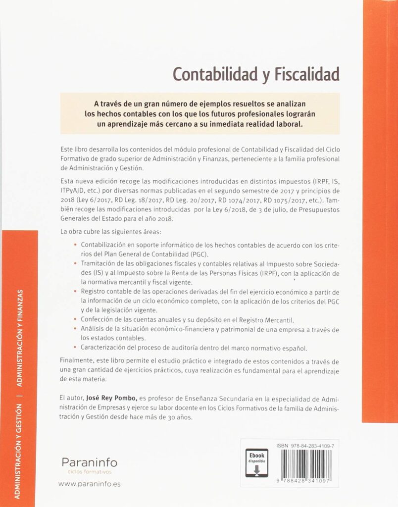 Contabilidad y Fiscalidad 3.ª edición | Academia Mary Tenerife