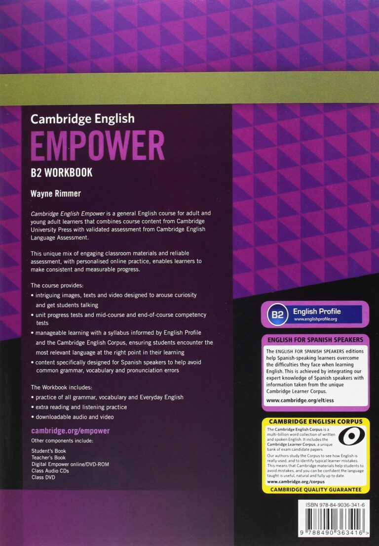 Cambridge English Empower B2 Workbook Academia Mary Tenerife